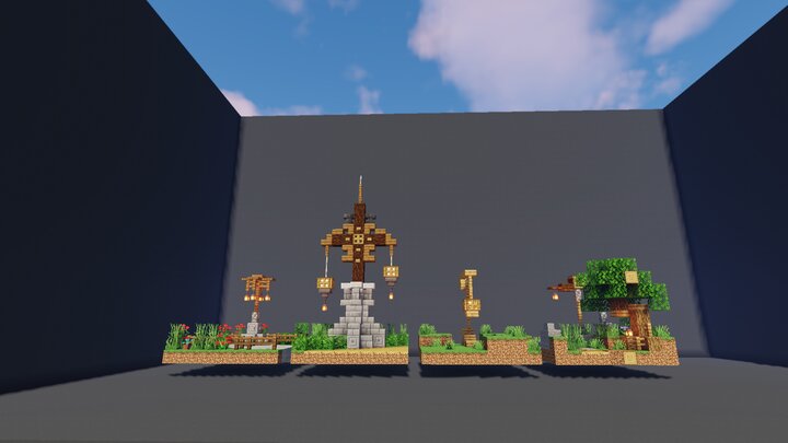Streetlamp Designs | DOWNLOAD SCHEMATIC here! Minecraft Map