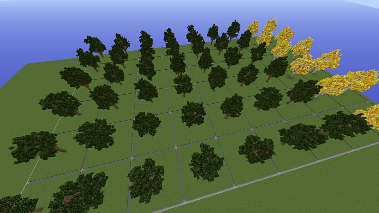 Tree pack (200 trees + tutorial) Minecraft Map