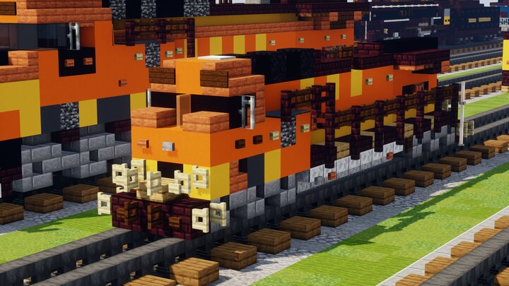 BNSF GE C44-9W Locomotive 1:1 Scale Minecraft Map