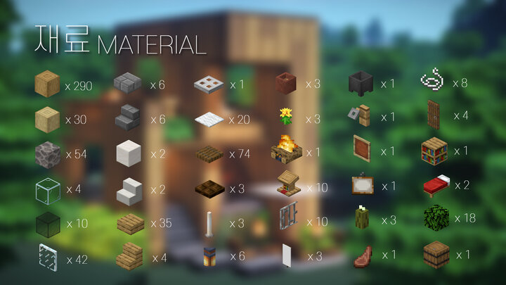 MINECRAFT : HOW TO BUILD A WOODEN HOUSE Minecraft Map