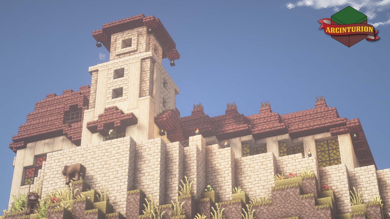 Plateau Romanesque House [Build Time-lapse] Minecraft Map