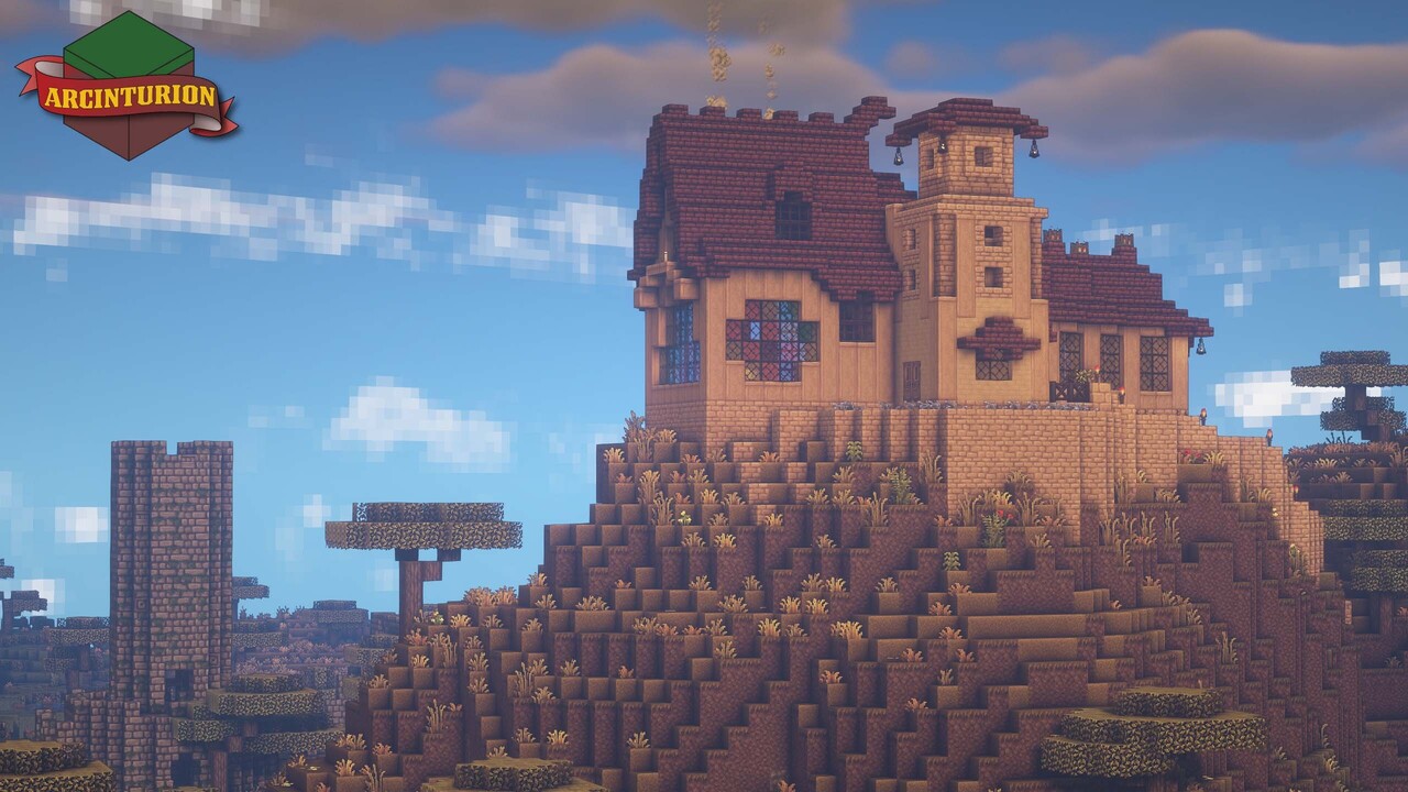 Plateau Romanesque House [Build Time-lapse] Minecraft Map