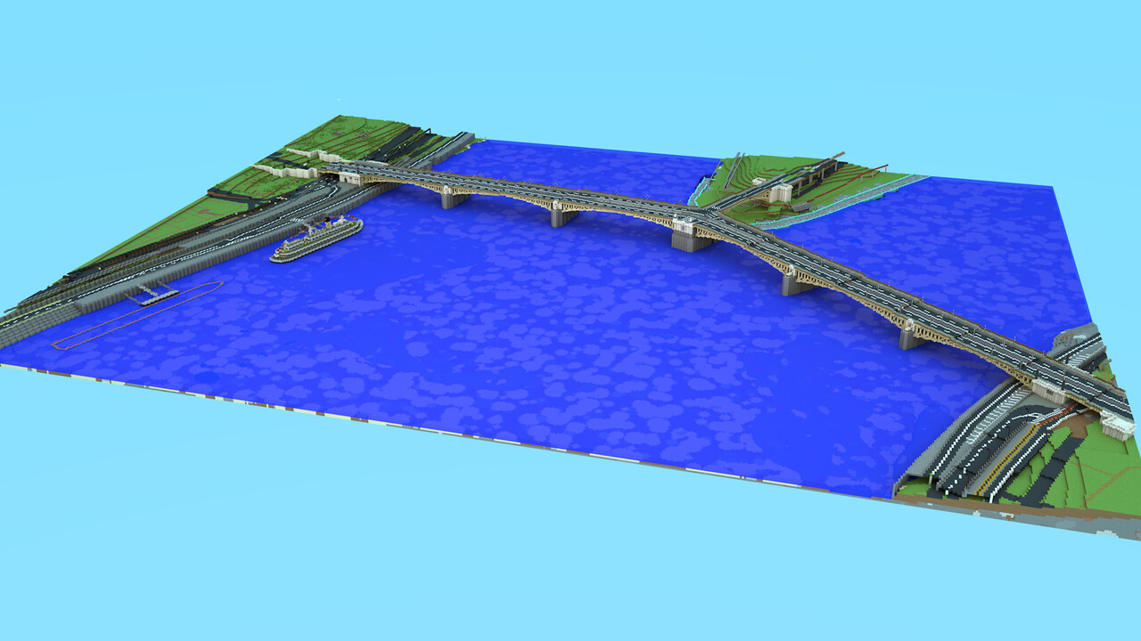 BTE Project - Margaret Bridge, Budapest Minecraft Map