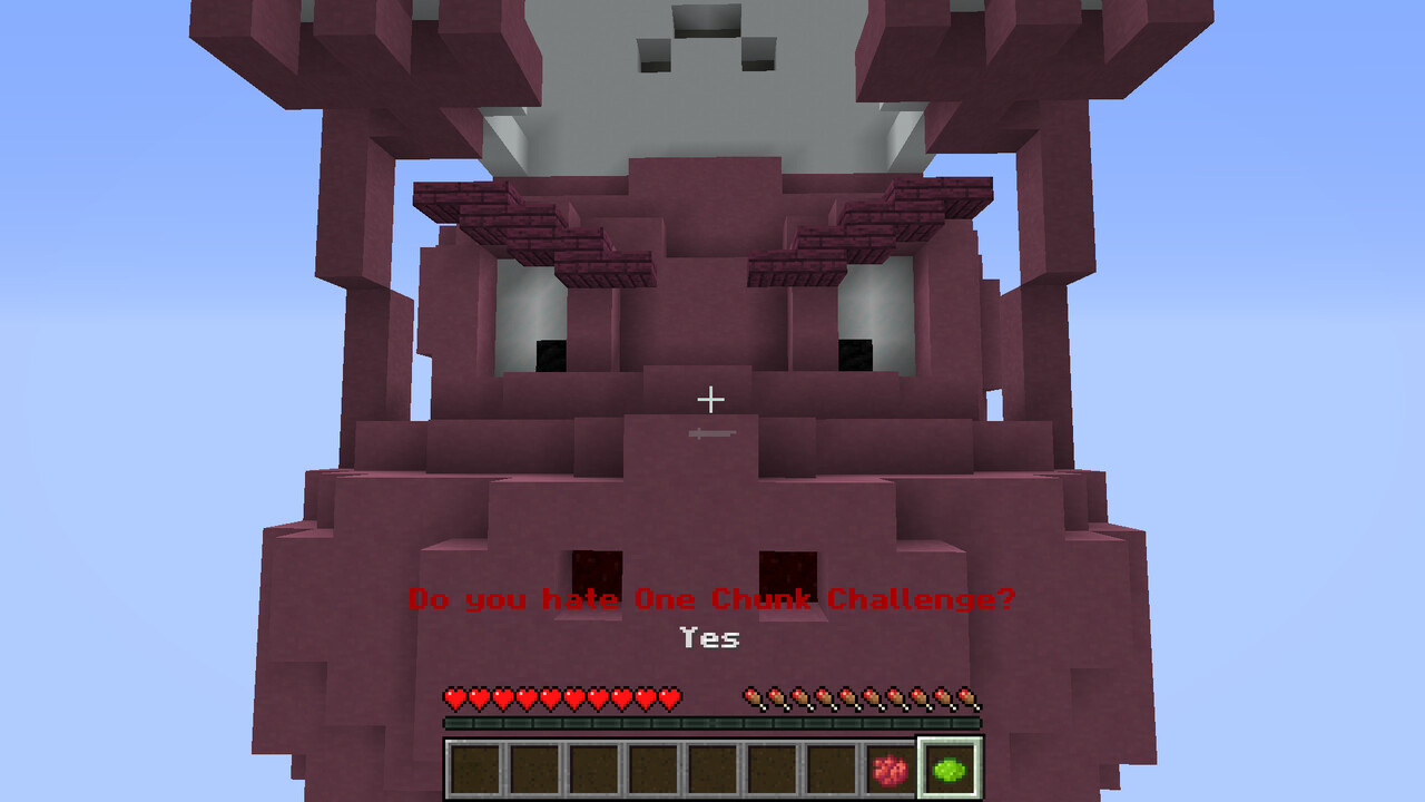 Talking Statues in One Chunk Minecraft Map