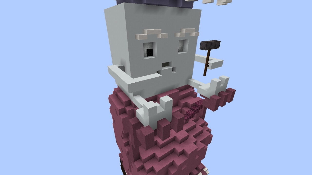 Talking Statues in One Chunk Minecraft Map