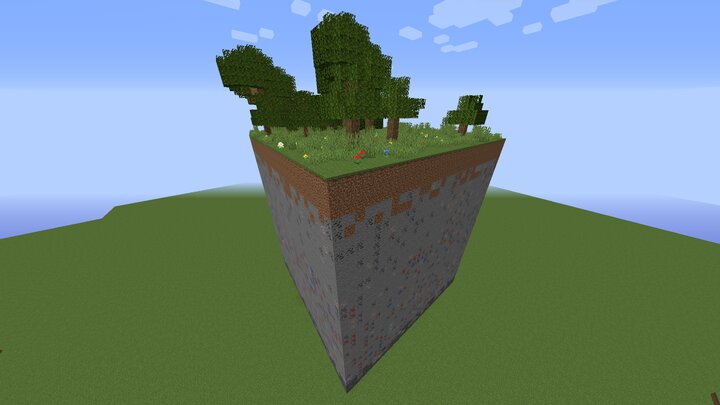 4 Chunk Survival Minecraft Map