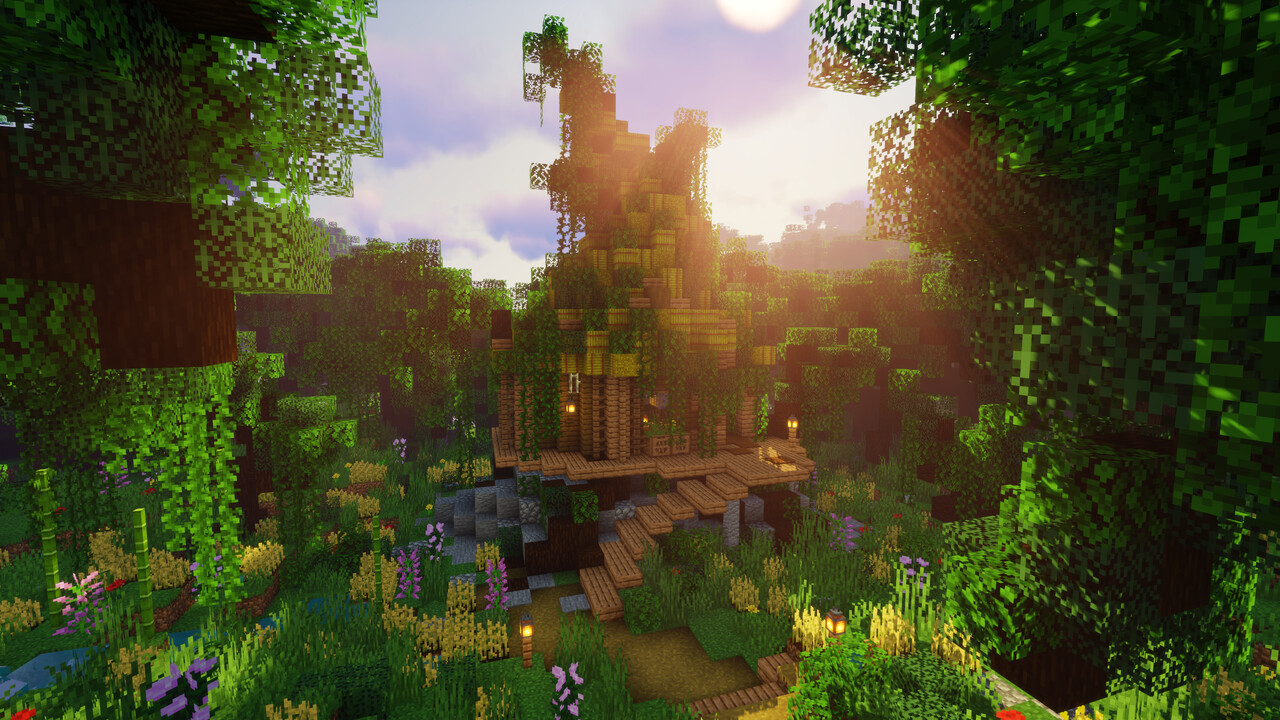 Rainforest Hut ⚘ | The Loft MC Minecraft Map