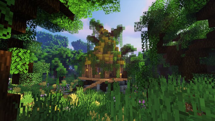 Rainforest Hut ⚘ | The Loft MC Minecraft Map