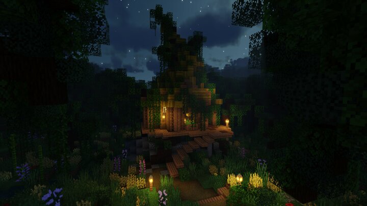 Rainforest Hut ⚘ | The Loft MC Minecraft Map