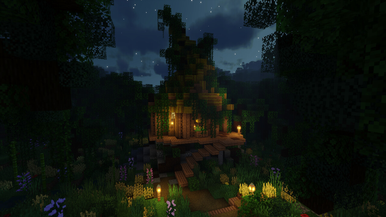 Rainforest Hut ⚘ | The Loft MC Minecraft Map