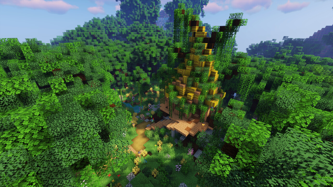 Rainforest Hut ⚘ | The Loft MC Minecraft Map