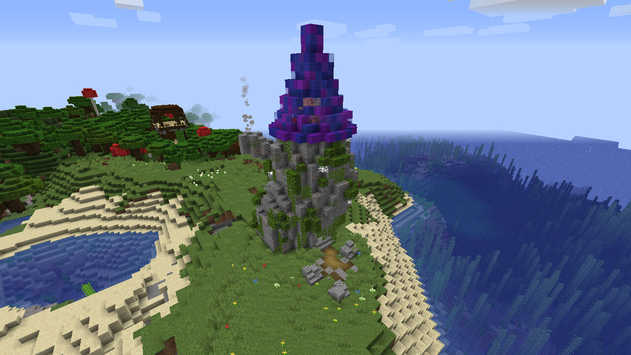Wizard Tower of the Dark Oak Woods Minecraft Map
