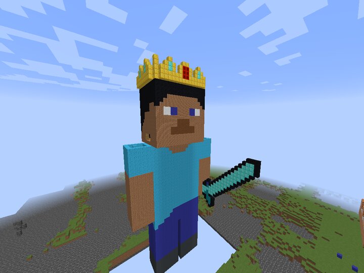 Burning King Steve Minecraft Map