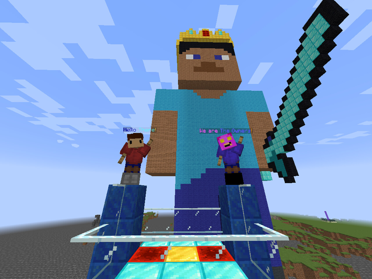 Burning King Steve Minecraft Map