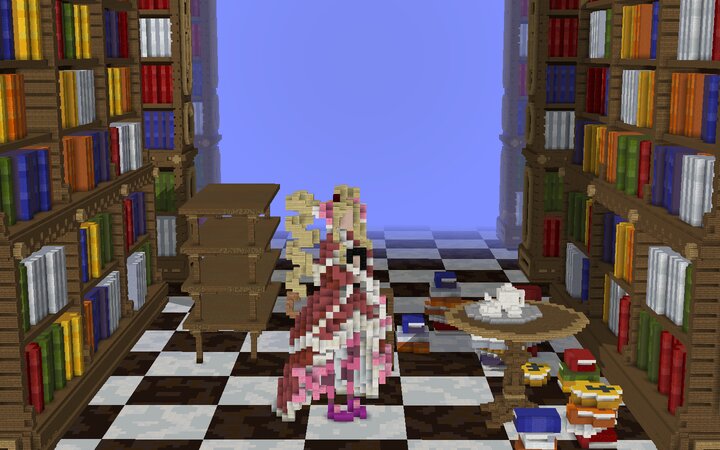 Beatrice and the Forbidden Library from Re:zero Minecraft Map