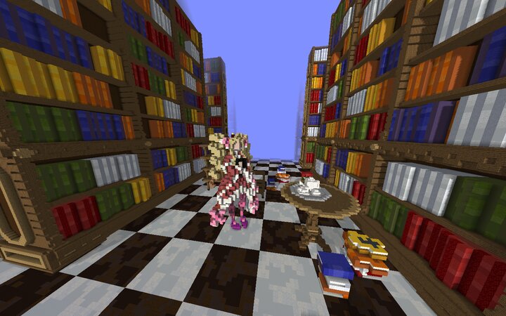 Beatrice and the Forbidden Library from Re:zero Minecraft Map