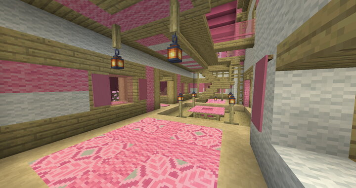 Pink house at the end of the world Minecraft Map