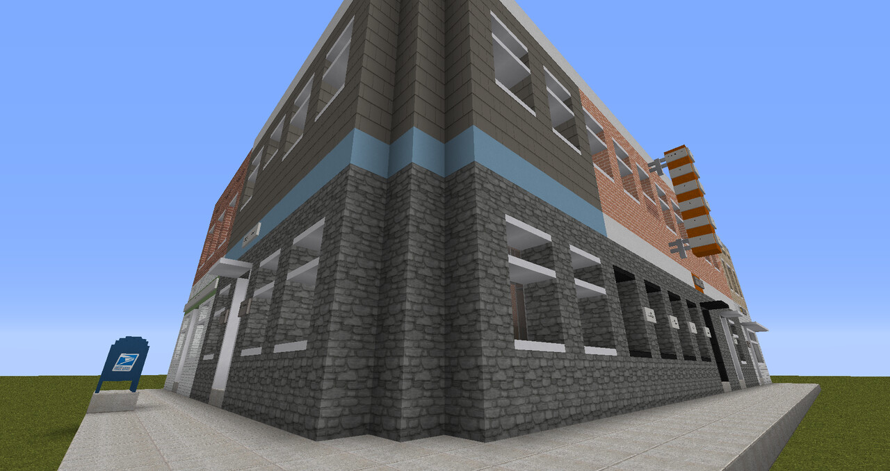 Realistic Row of Shops Minecraft Map