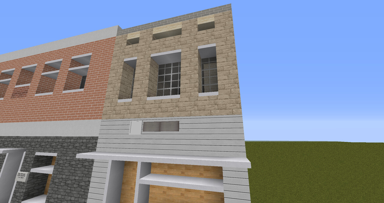 Realistic Row of Shops Minecraft Map