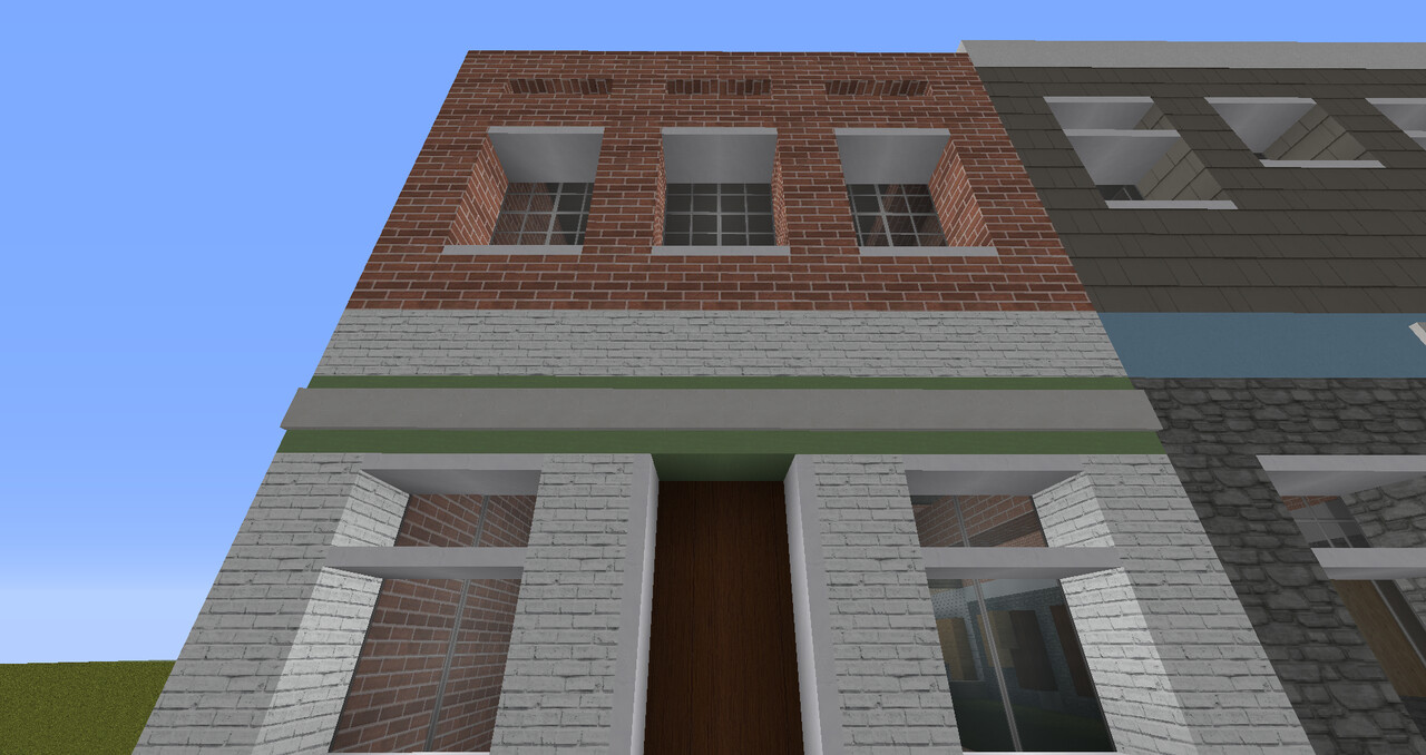Realistic Row of Shops Minecraft Map