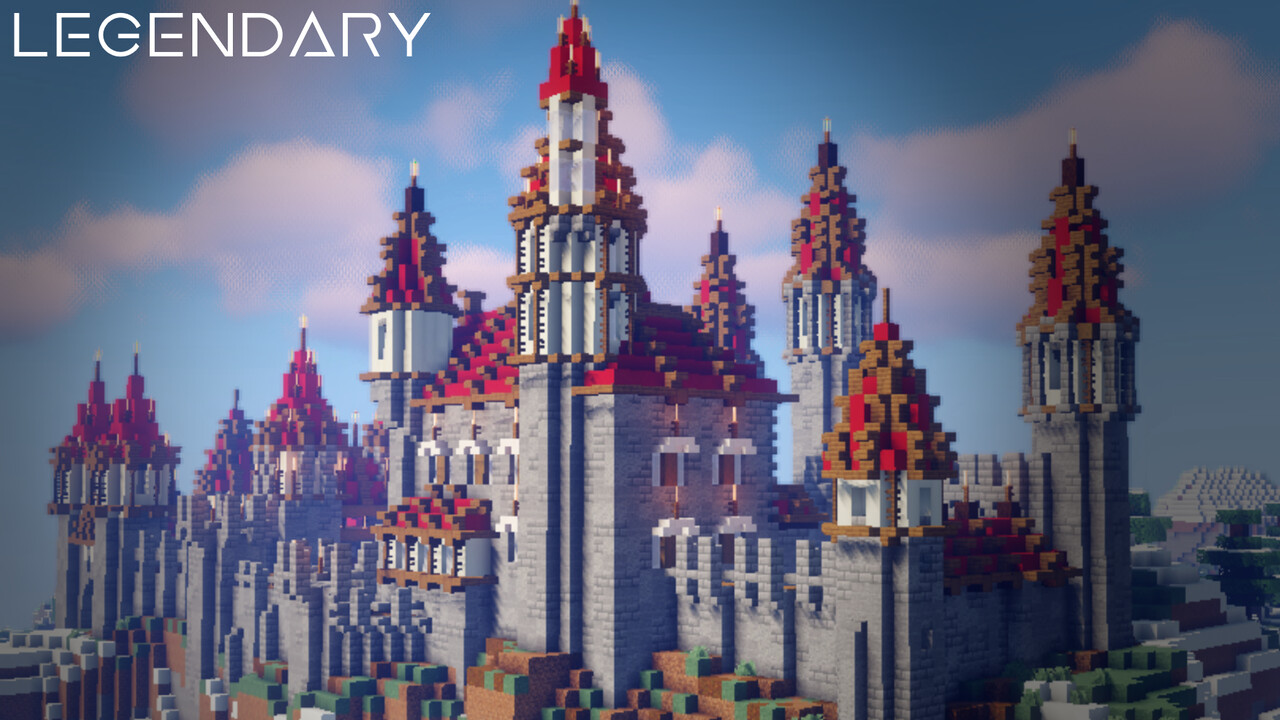 Epic medieval castle Minecraft Map