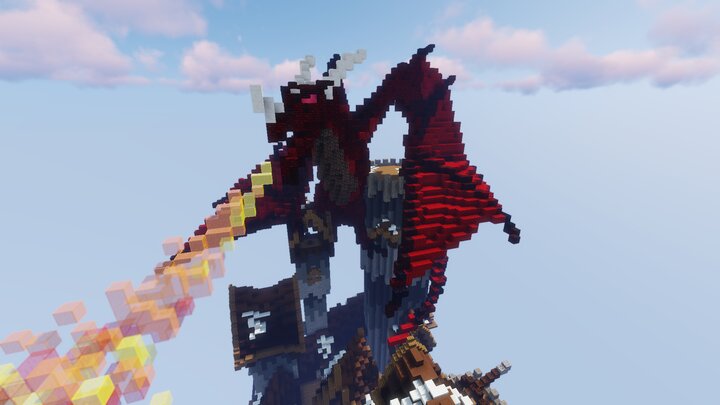Castle with a Dragon Minecraft Map