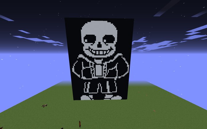 Sans in Minecraft By: MegaX Minecraft Map