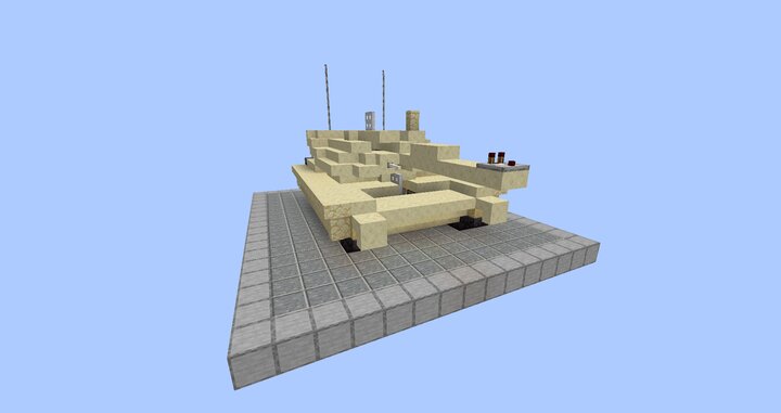 M1A2 TUSK Abrams Tank Minecraft Map