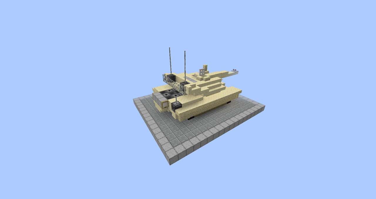 M1A2 TUSK Abrams Tank Minecraft Map
