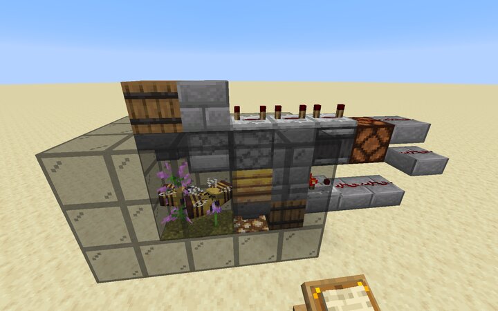 Efficient Honey Bottle Farm Minecraft Map