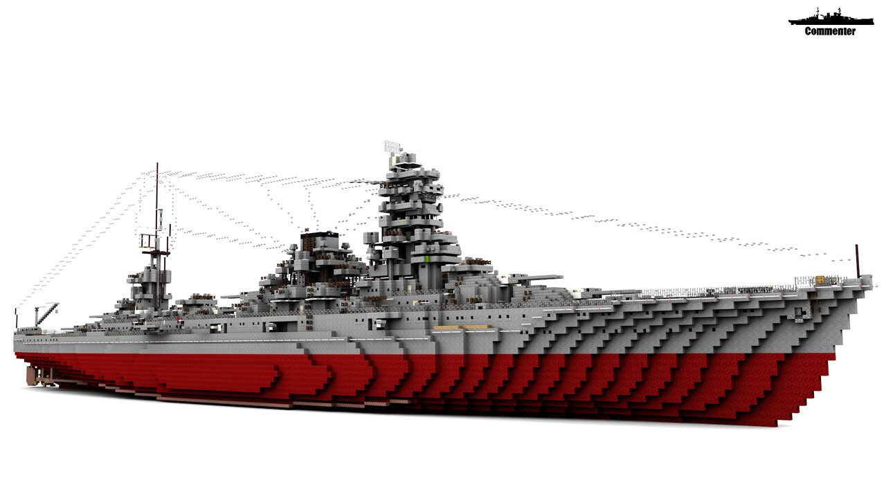 IJN Settsu 1:1 Scale (Fictional Suruga Class Battleship) Ft Renown ...
