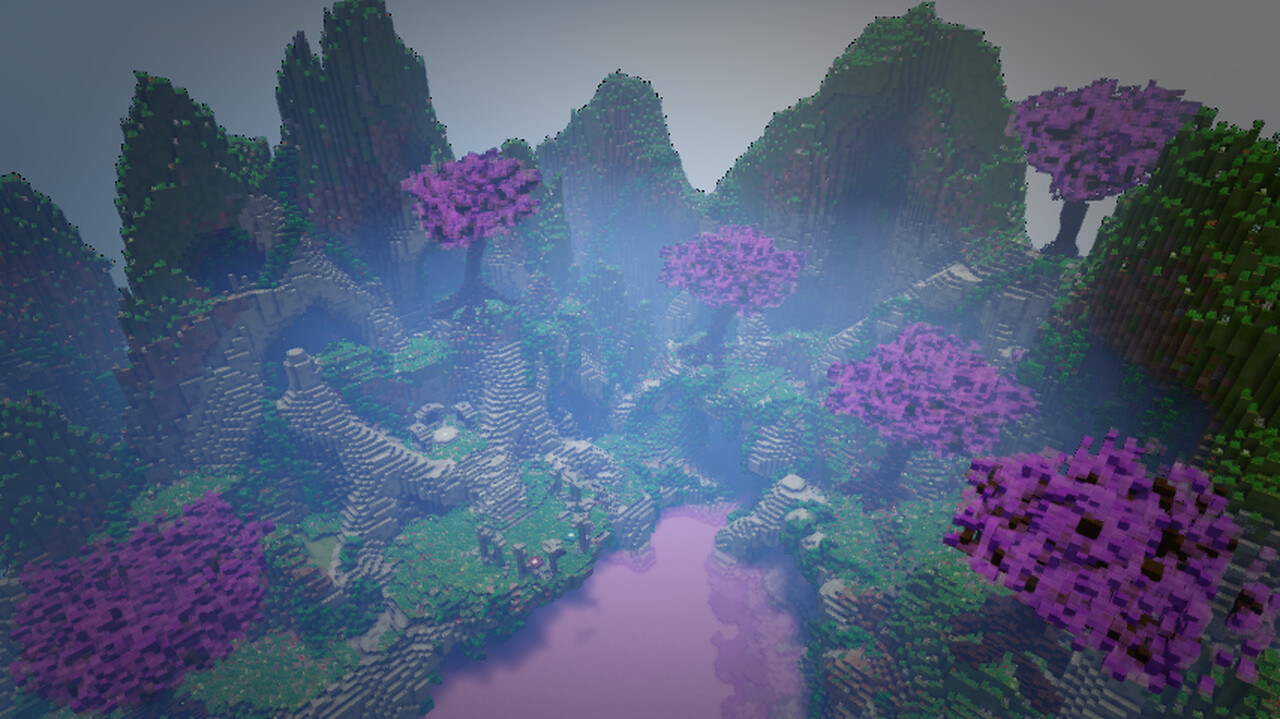 Server Spawn Mountains Minecraft Map