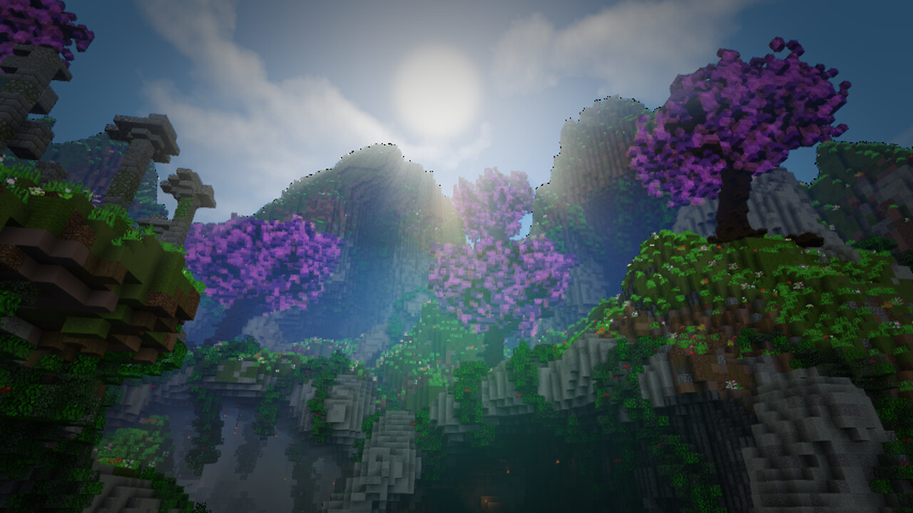 Server Spawn Mountains Minecraft Map