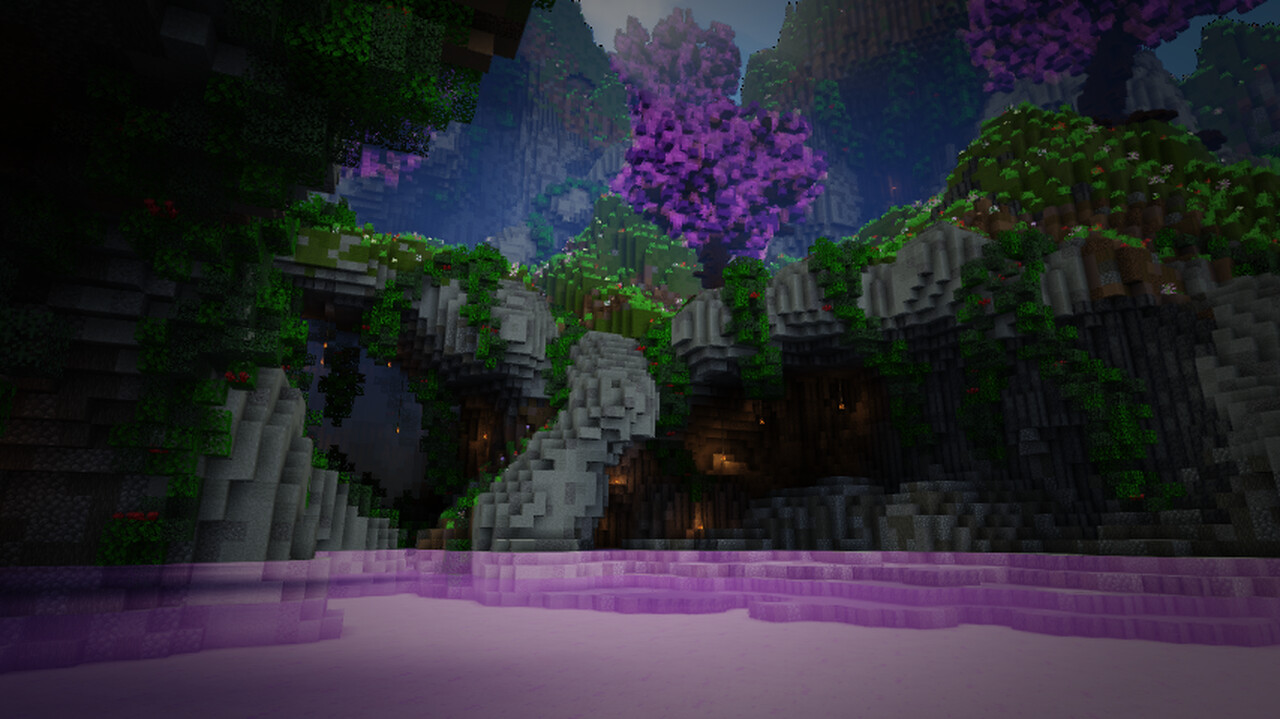 Server Spawn Mountains Minecraft Map