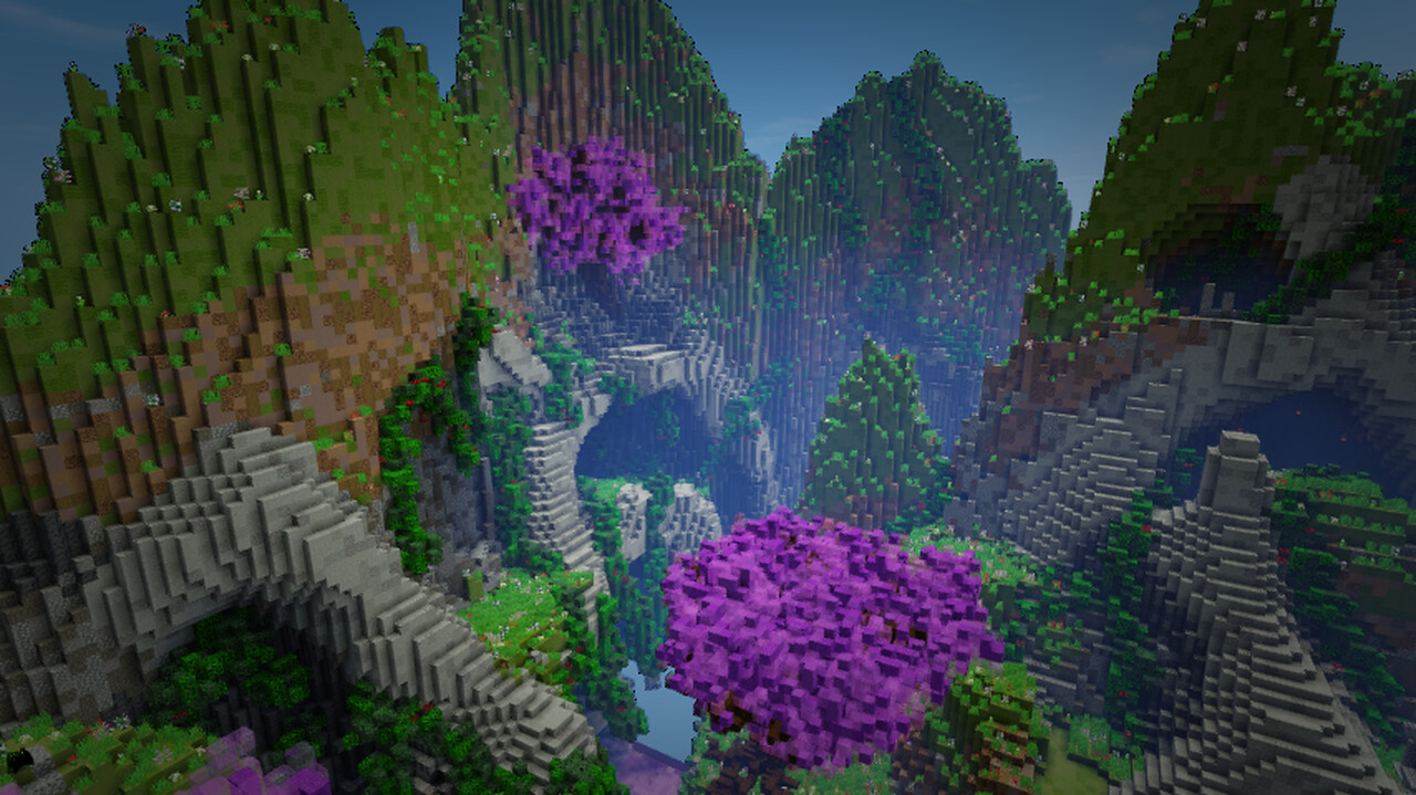 Server Spawn Mountains Minecraft Map