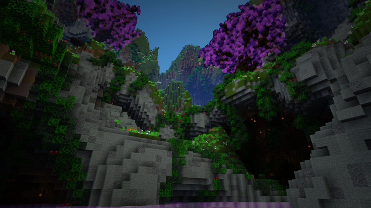 Server Spawn Mountains Minecraft Map