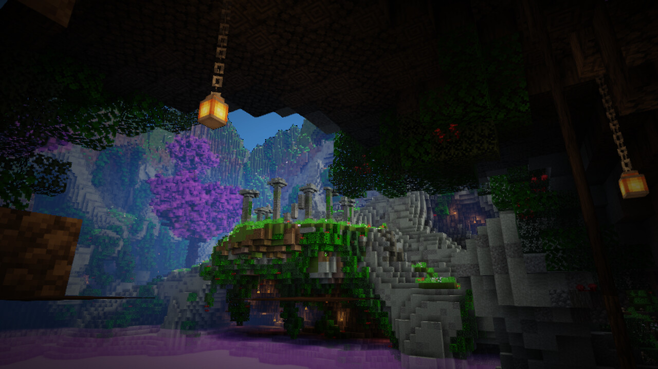 Server Spawn Mountains Minecraft Map