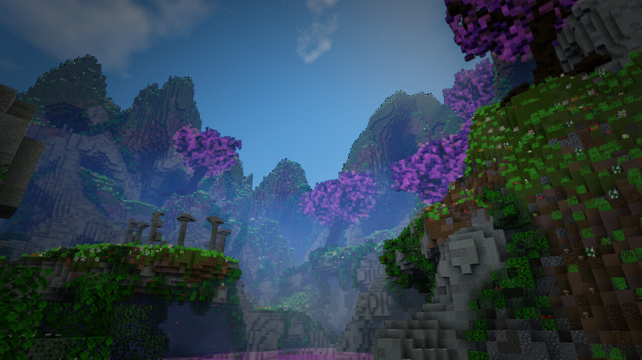 Server Spawn Mountains Minecraft Map