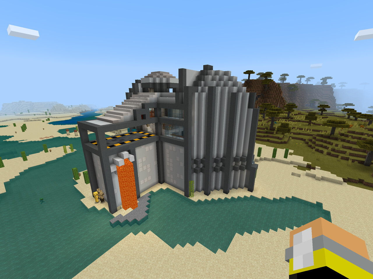 Modern factory villager trading hall Minecraft Map