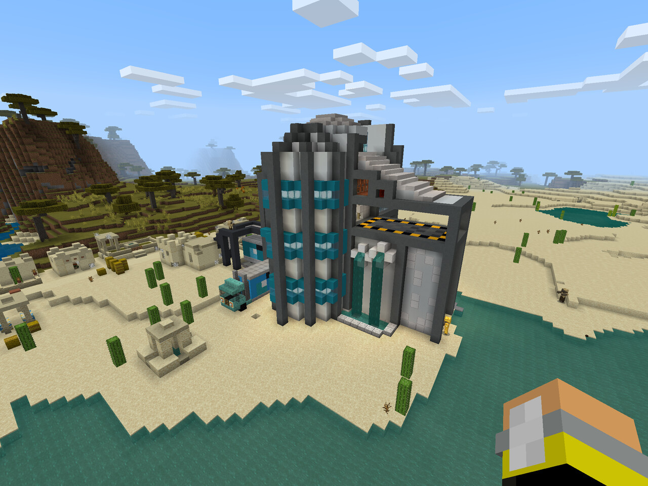 Modern factory villager trading hall Minecraft Map