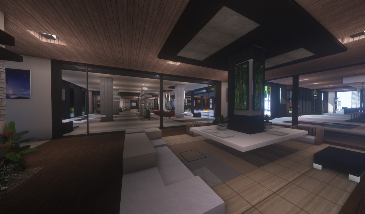 Modern Beachside Mega Mansion Minecraft Map