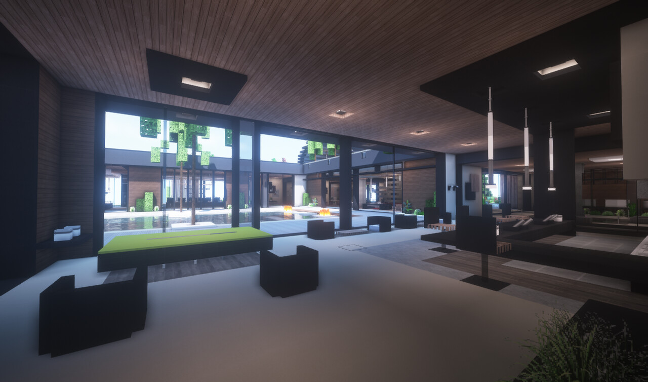 Modern Beachside Mega Mansion Minecraft Map