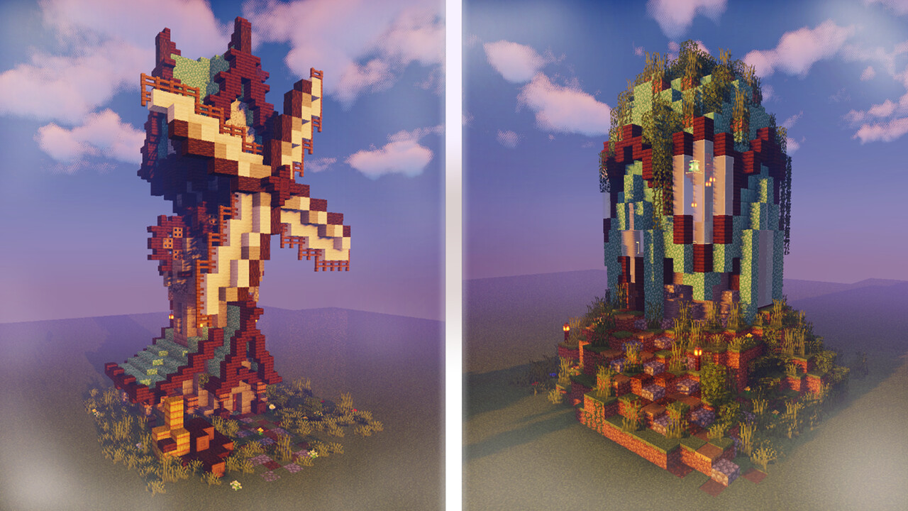 Medieval Fantasy [Schematics] (+Interiors) Minecraft Map