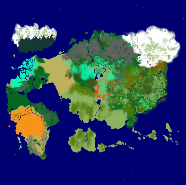 DragonBall Z Earth map 10k x 10k Minecraft Map