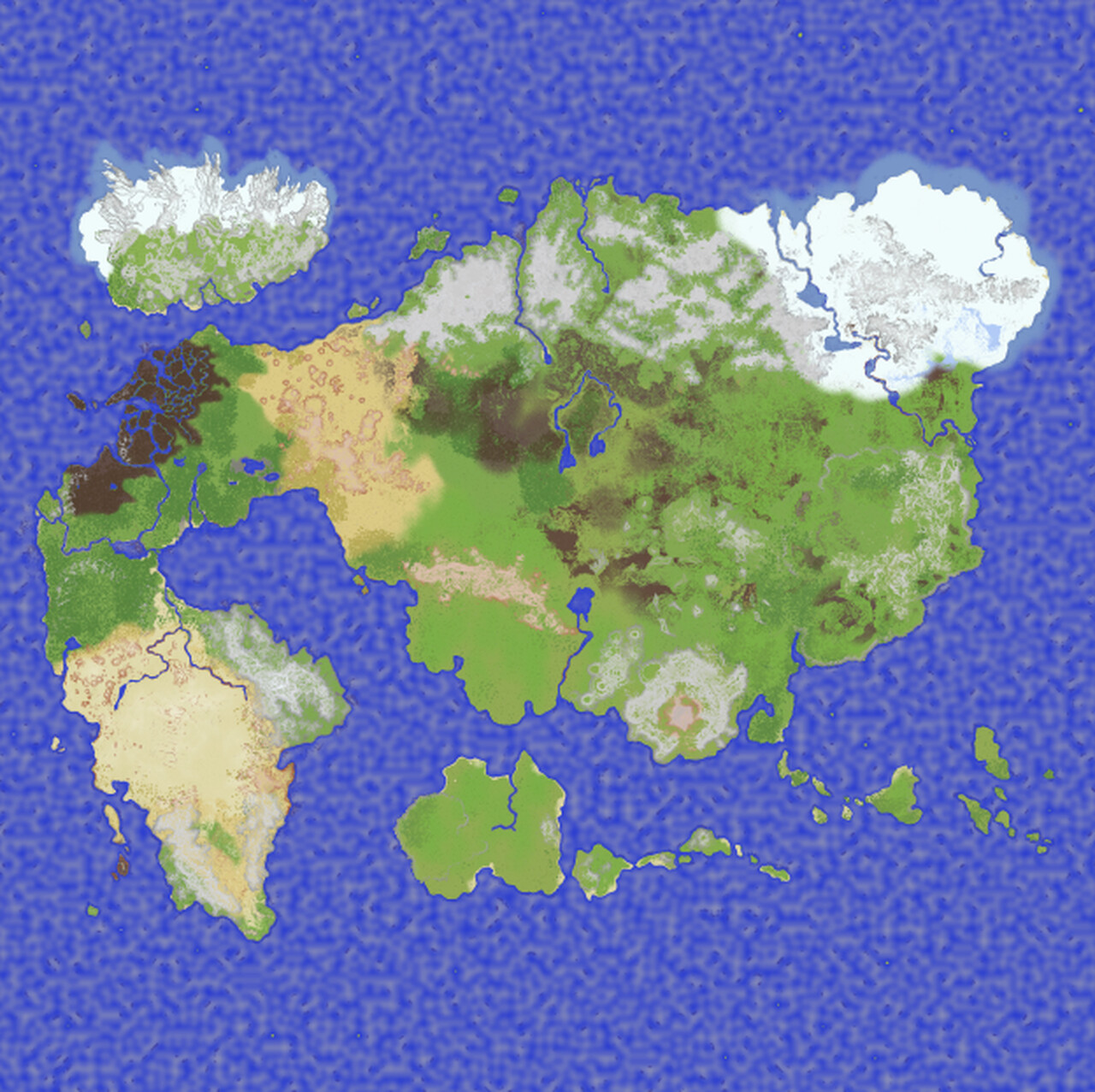 DragonBall Z Earth map 10k x 10k Minecraft Map