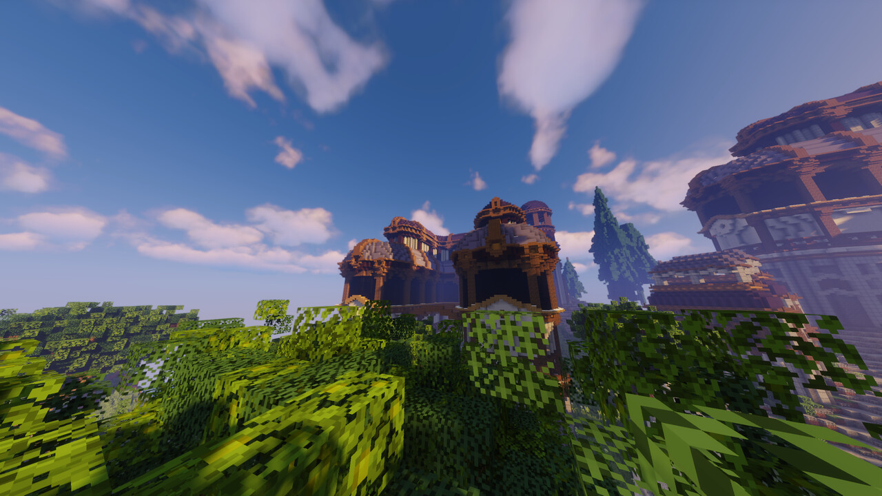 Fantasy hub build Minecraft Map