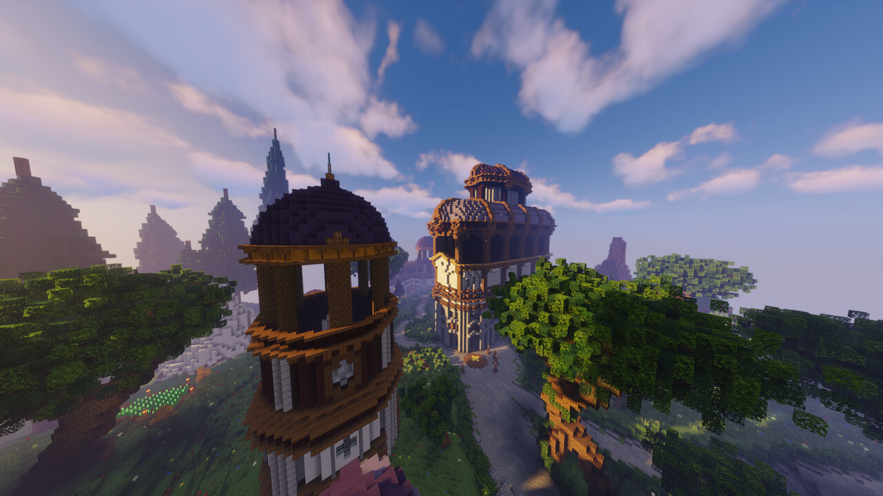 Fantasy hub build Minecraft Map