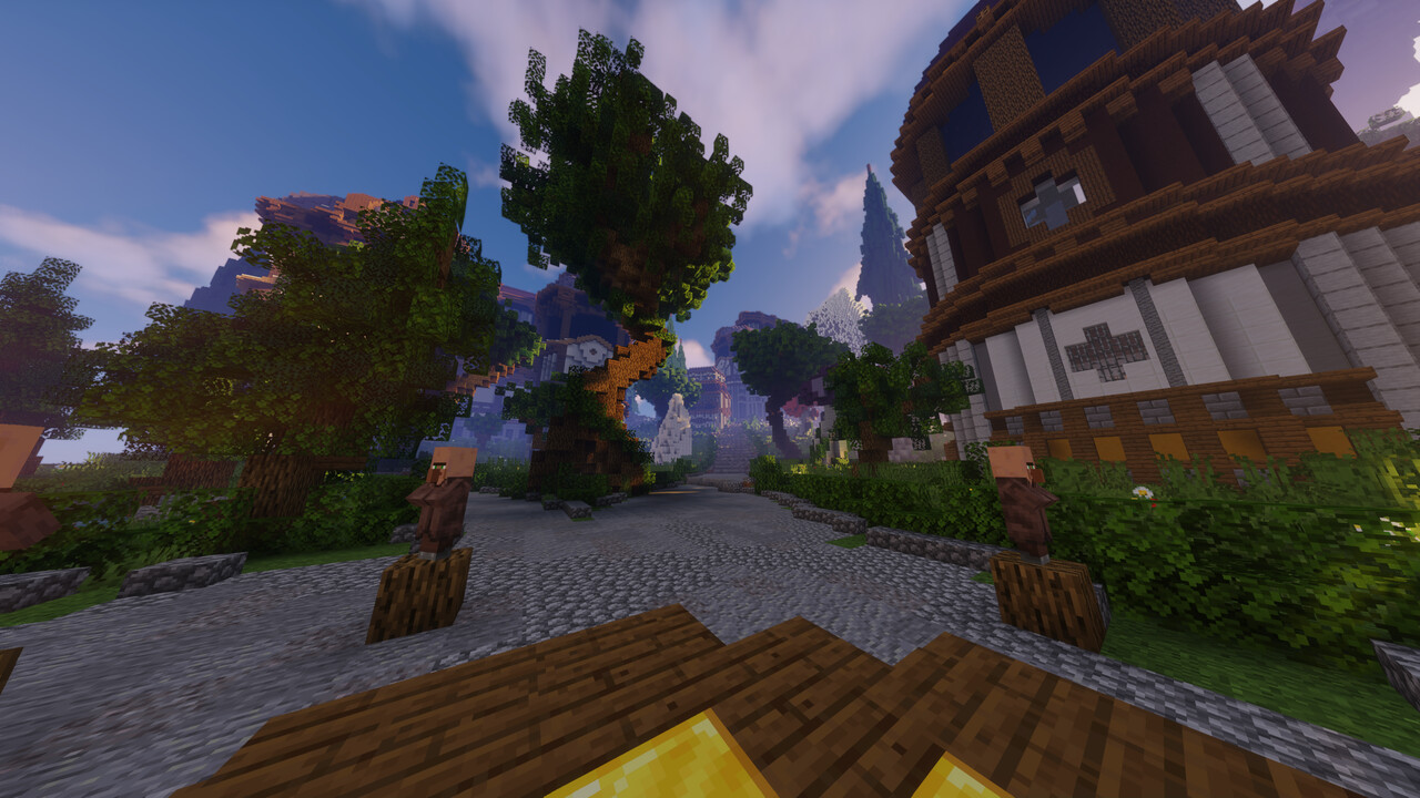 Fantasy hub build Minecraft Map