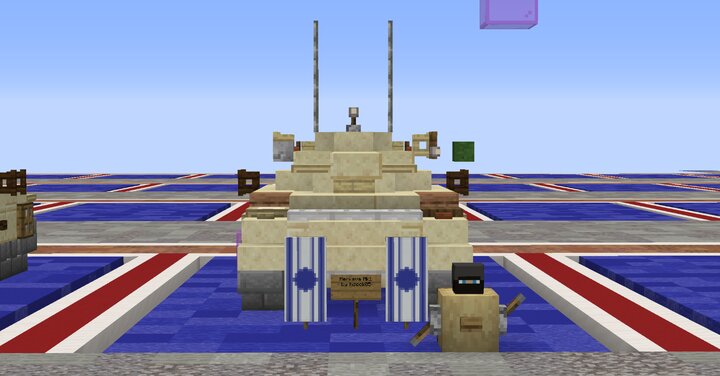 Merkava Mk1(Israeli MBT)(1.5:1 Scale) Minecraft Map