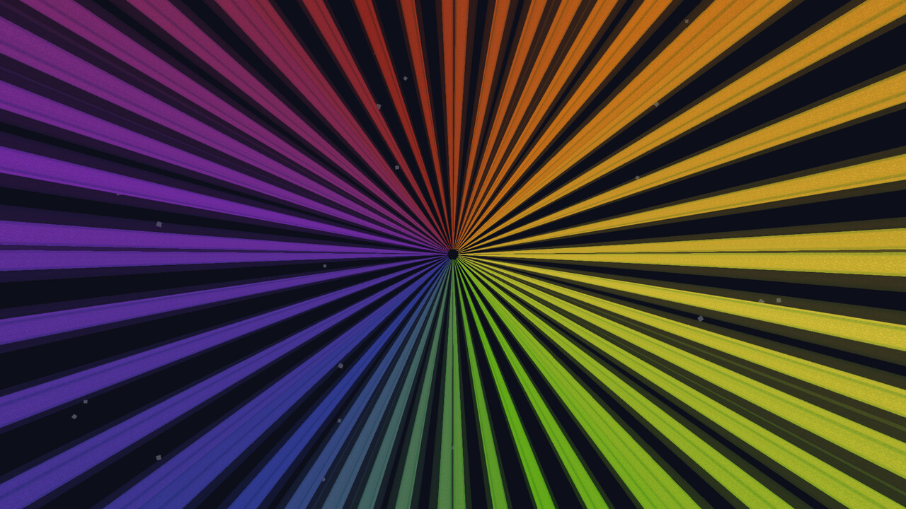 Rainbow Beacon Beam Minecraft Map